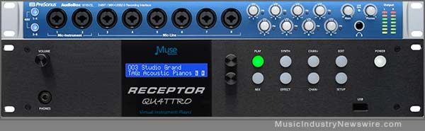 Muse Research shipping rack-mount RECEPTOR QU4TTRO and RECEPTOR TRIO ...